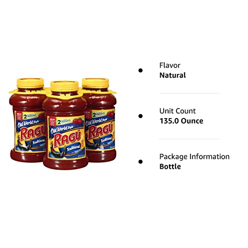 Ragu Old World Style Traditional Pasta Sauce (45 Ounce each, 3 Pack)