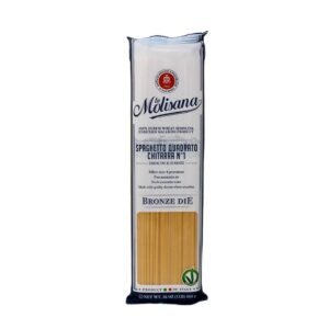 La Molisana Imported Italian Pasta - Spaghetti Quadrato Chitarra No. 1 (16 Ounces) - Pack of 3 - Plus Recipe Booklet Bundle