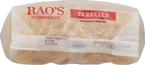 Rao's Homemade Farfalle Pasta, 16oz, Traditionally Crafted, Premium Quality, From Durum Semolina Flour, Imported from Italy, 1 Pound (Pack of 1)