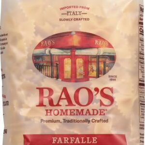 Rao's Homemade Farfalle Pasta, 16oz, Traditionally Crafted, Premium Quality, From Durum Semolina Flour, Imported from Italy, 1 Pound (Pack of 1)