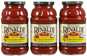 francesco rinaldi traditional pasta sauce, no salt added,1.46 pound (pack of 3)