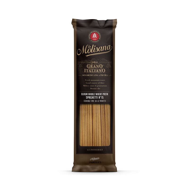 la Molisana Spaghetti Whole Wheat n.15 imported italian Pasta 1.1lb 500gr