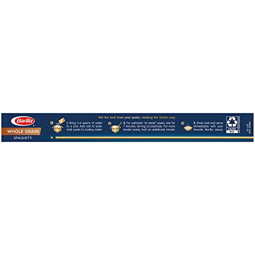 Barilla Whole Grain Pasta, Spaghetti, 16 Ounce (Pack Of 20)