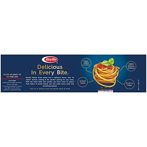 Barilla Whole Grain Pasta, Spaghetti, 16 Ounce (Pack Of 20)