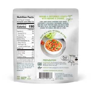 Loma Linda - Plant-Based Complete Meal Solution Packets (Hearty Spaghetti (10 oz.), 6 Pack)