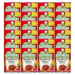 chef boyardee spaghetti sauce with meat (pack of 24)