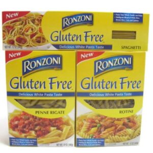 Ronzoni Gluten Free Pasta Sampler 3 Pack - Penne, Rotini, Spaghetti 12 oz each