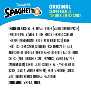 SpaghettiOs Original Marvel's Spider-Man Shaped Canned Pasta, 15.8 oz Can (Pack of 12)