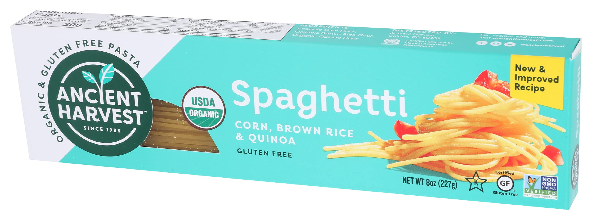 Ancient Harvest Quinoa Pasta, Spaghetti, 8 Ounce