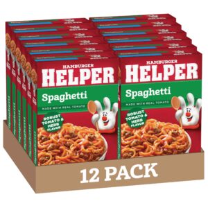 hamburger helper spaghetti pasta, 6.6 ounces, 12 per case