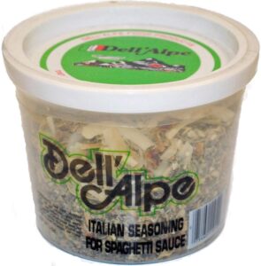 dell'alpe spaghetti seasonings