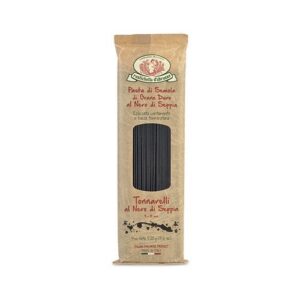 rustichella d'abruzzo durum wheat black squid ink tonnarelli pasta - 17.6 oz (1 pack)