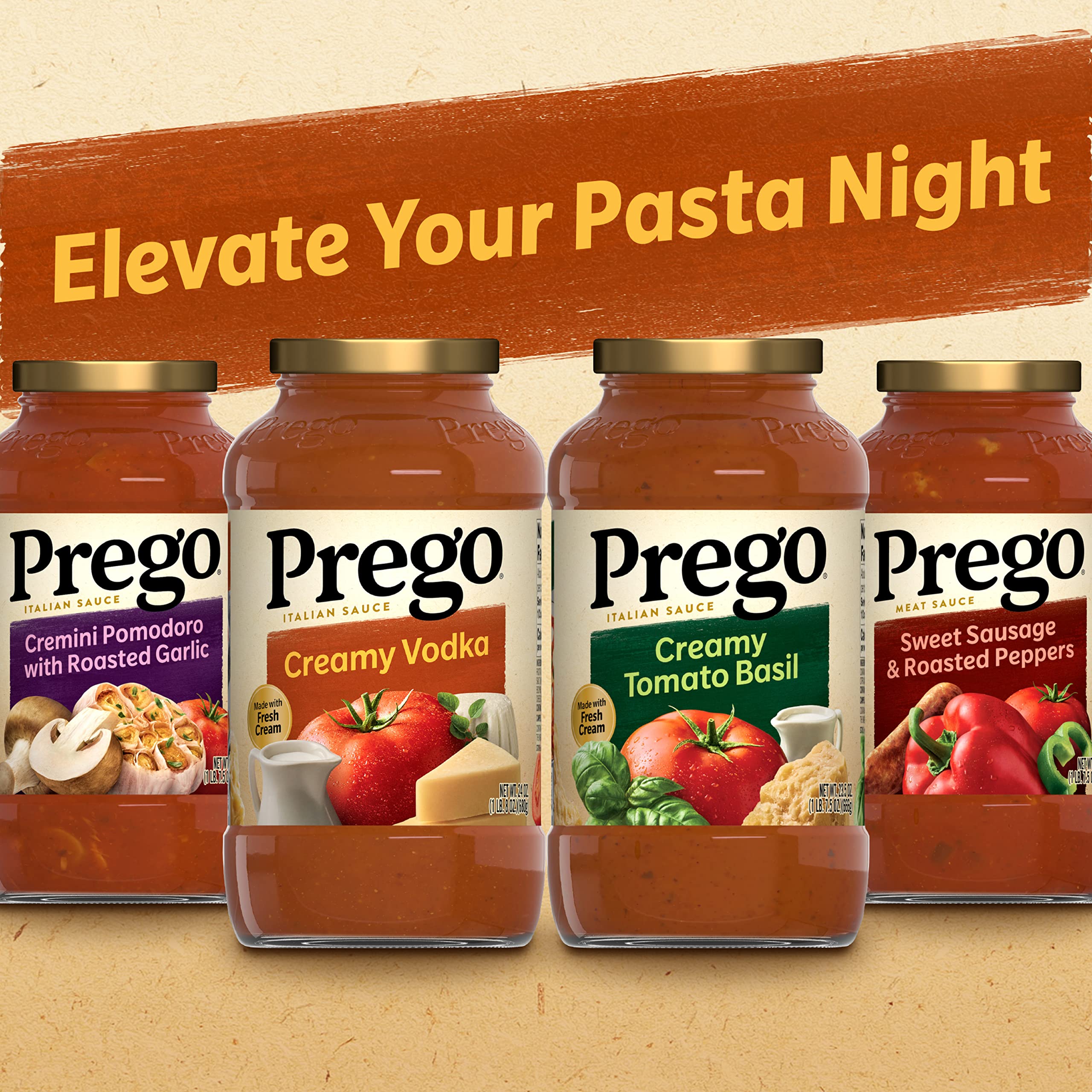 Prego Creamy Vodka Sauce, 24 OZ Jar (Case of 6)