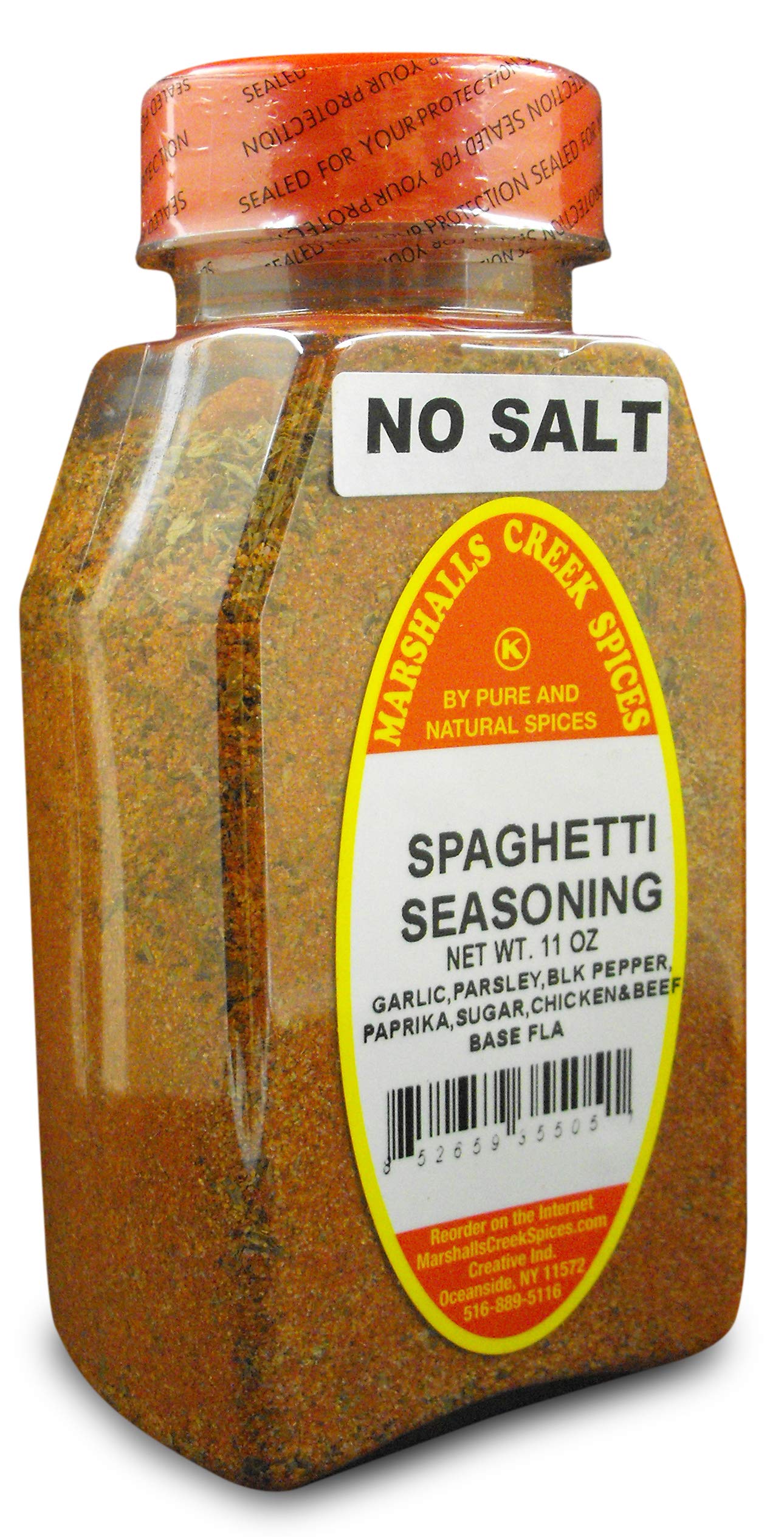 Marshalls Creek Spice Co. Spaghetti Seasoning, No Salt, 11 Ounce