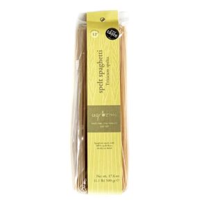 agrozimi spelt spaghetti, (17.6 ounces) - vegan, bronze die-cut & naturally air-dried greek pasta