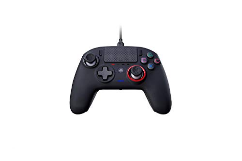 NACON PlayStation 4 Controller - Wired, USB-C, 4 Configurable Shortcut Buttons, Dual Concave Customizable Sticks, LED Player Status Indicator