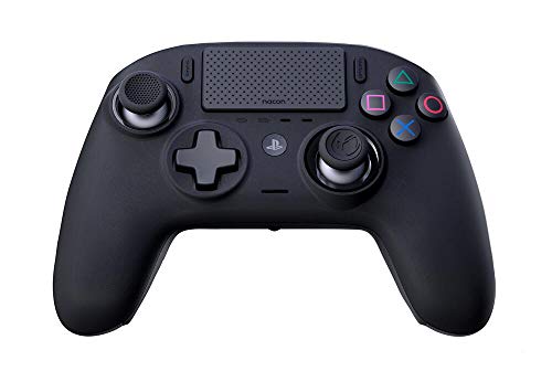 NACON PlayStation 4 Controller - Wired, USB-C, 4 Configurable Shortcut Buttons, Dual Concave Customizable Sticks, LED Player Status Indicator