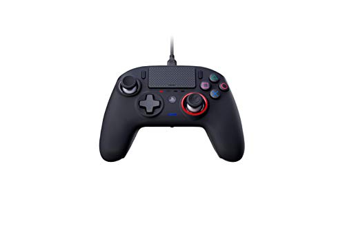 NACON PlayStation 4 Controller - Wired, USB-C, 4 Configurable Shortcut Buttons, Dual Concave Customizable Sticks, LED Player Status Indicator