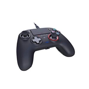 NACON PlayStation 4 Controller - Wired, USB-C, 4 Configurable Shortcut Buttons, Dual Concave Customizable Sticks, LED Player Status Indicator