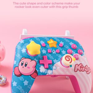 Switch Pro Controller Thumb Grips, Kirby Thumb Grip Caps Compatible with Switch Pro Controller, PS5 Controller, PS4 Controller, Xbox Controller, etc