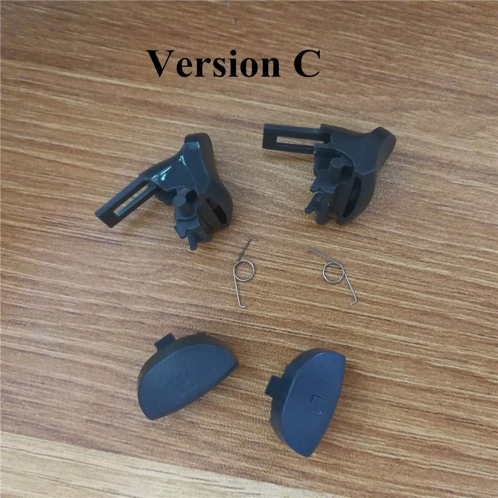 Full Set Buttons L1 R1 L2 R2 Trigger Buttons with Springs Screwdriver Replacement for Sony PS4 Pro JDS040 JDM-040 Game Controller