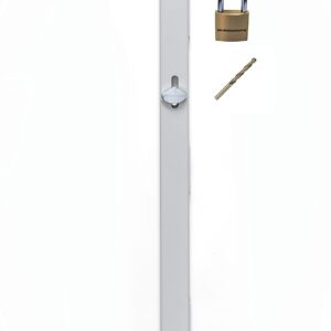 Guardianite File Cabinet Locking Bar. Fits 2 and 3 Drawer File Cabinets. includes Padlock and Cobalt Drill Bit. (Gray)