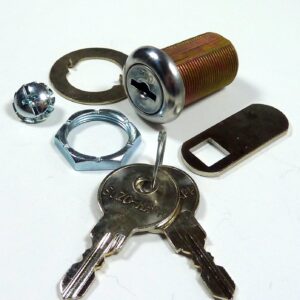 4/Pk 7/8" Cam Lock Double Bitted with 6-Disc Tumbler, Keyed Alike with 2 Keys for Cabinets, Drawers, Pinball Games