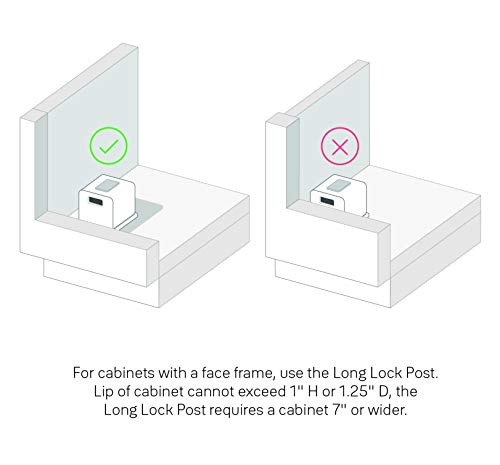 Yale Smart Cabinet Lock - Secure medicine, liquor, cleaning supply and other cabinets. Child proof. Magnet and key free access with your phone or Apple Watch