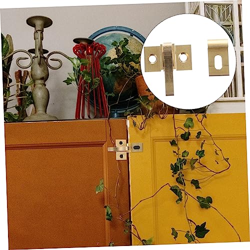 LIGHTAOTAO 4 Sets Automatic Window Latch Cabinet Elbow Window Safety Locks Elbow Catch Brass Elbow Door Elbow Window Device Lock for Cabinet Doors Brass Window Catch Equipment Copper Cupboard