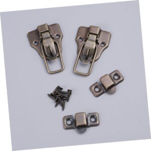 6 Pcs Box Alloy Latch Antique Wooden Lock Hook Locks