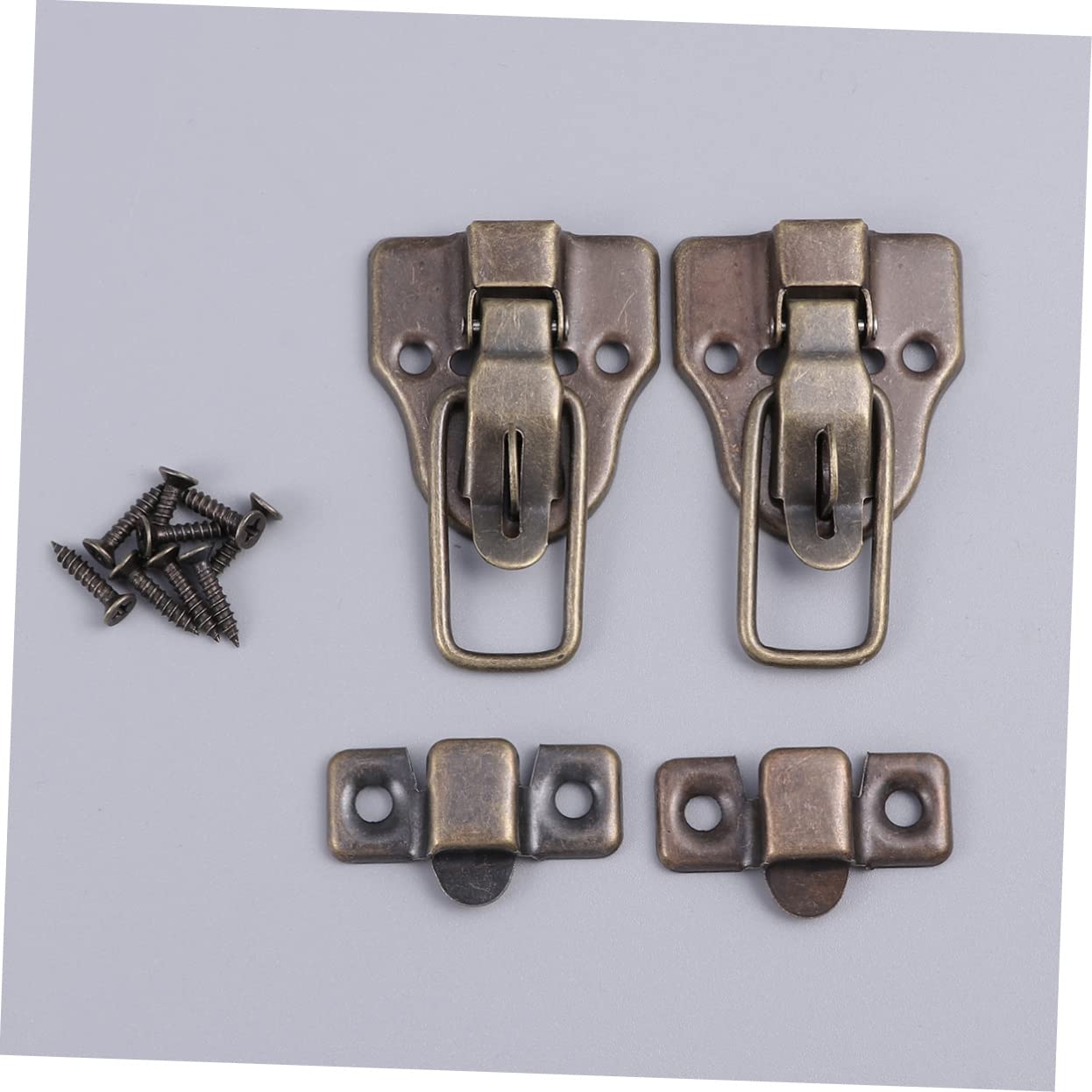 6 Pcs Box Alloy Latch Antique Wooden Lock Hook Locks