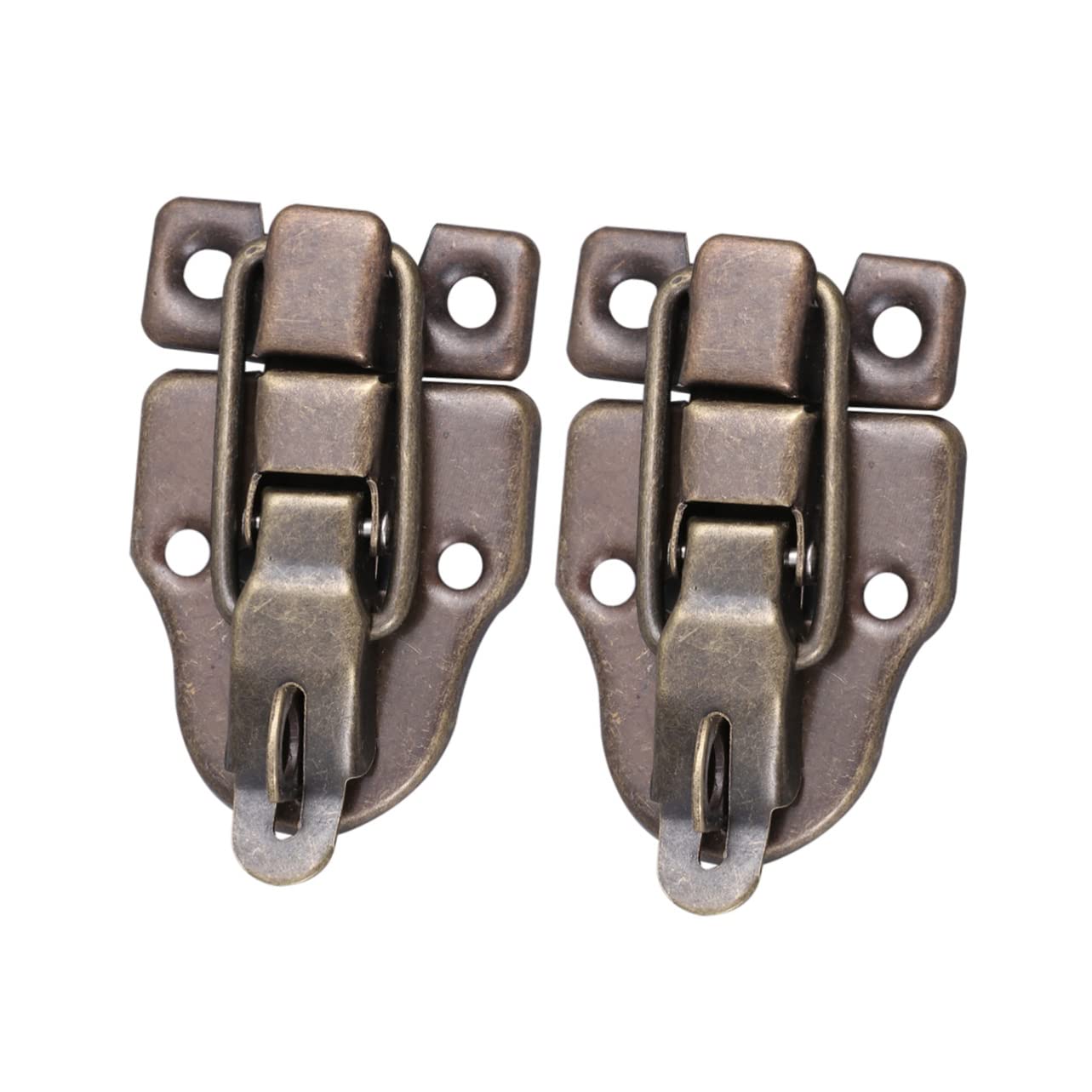 6 Pcs Box Alloy Latch Antique Wooden Lock Hook Locks