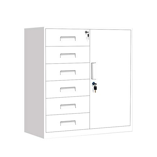 GRFIT File Cabinet Steel File Cabinet Office Data Cabinet Metal Storage Cabinet with Lock Locker with Drawer Filing Cabinets (Color : B)