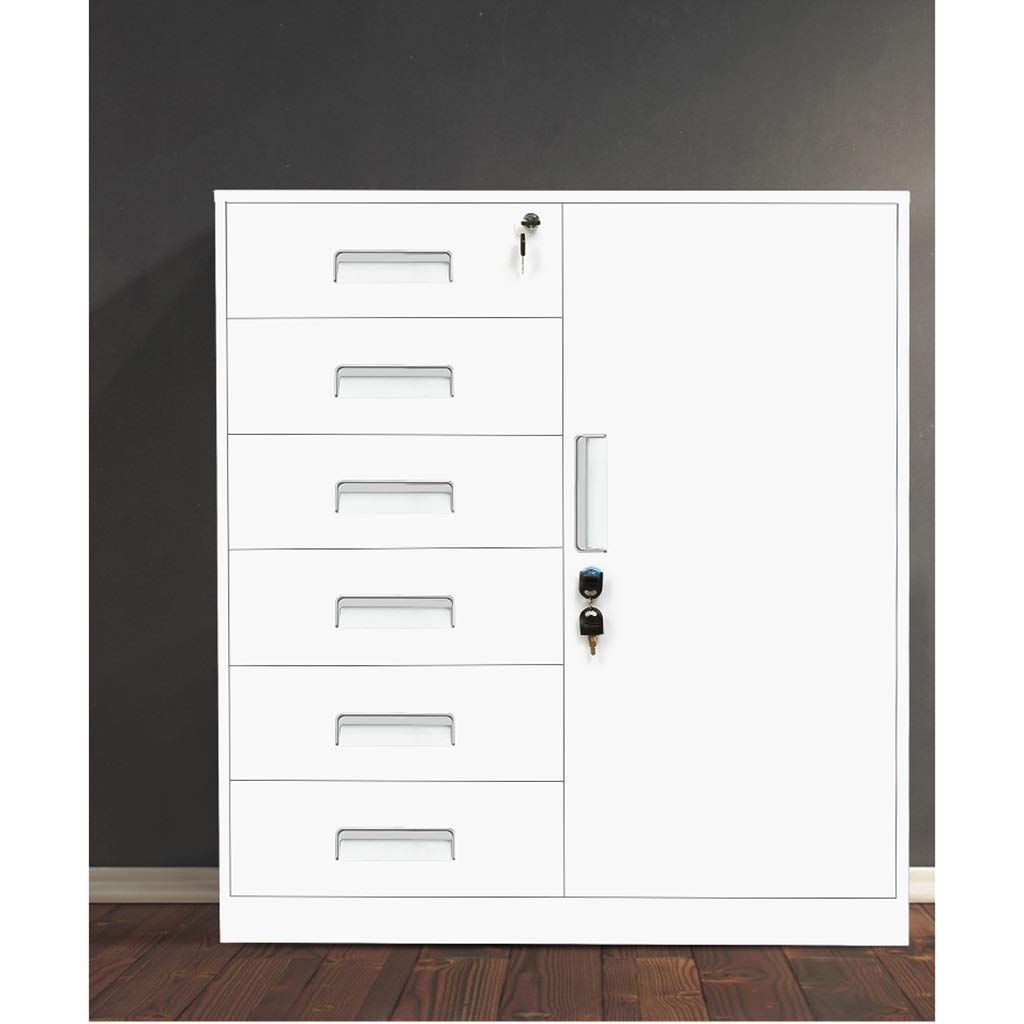 GRFIT File Cabinet Steel File Cabinet Office Data Cabinet Metal Storage Cabinet with Lock Locker with Drawer Filing Cabinets (Color : B)