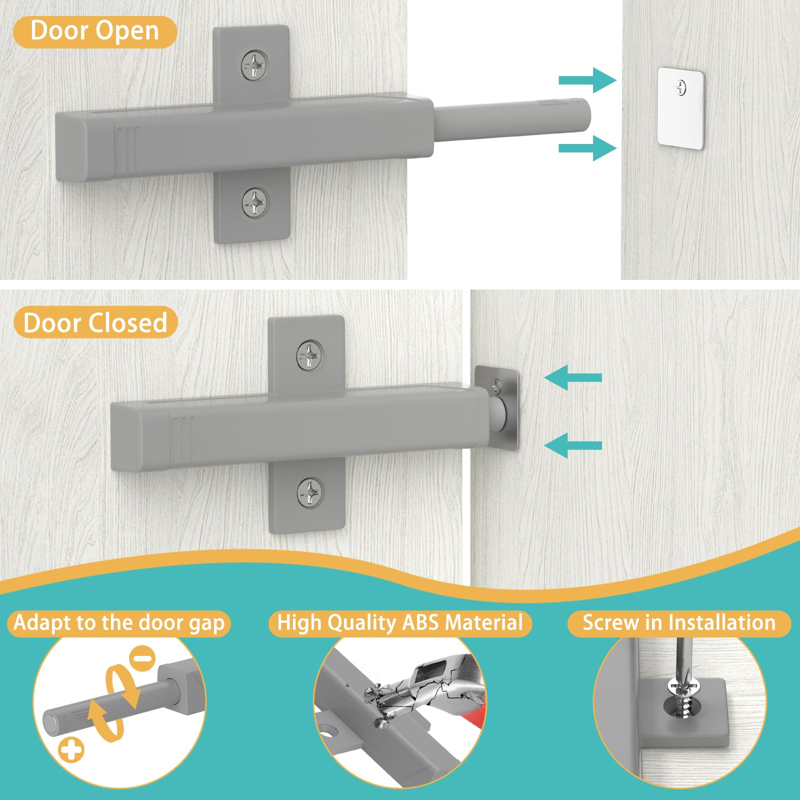 Magnetic Push Door Latches Jiayi 4 Pack Heavy Duty Touch Latch Push Out Latch for Cabinet Doors Drawer Magnetic Push Latch RV Closet Tip On Close for Kitchen Push Release Latch