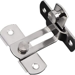 Combi Bolt Door Lock ，Sliding Door Lock ， Sliding Bolt Door Locks Padlock, Stainless Steel Door Latch, 90 Degree Door Buckle for Cabinet, Bar, Closet, (Size:49mm) (Size : 70mm) ( Size : 70mm ( Size :