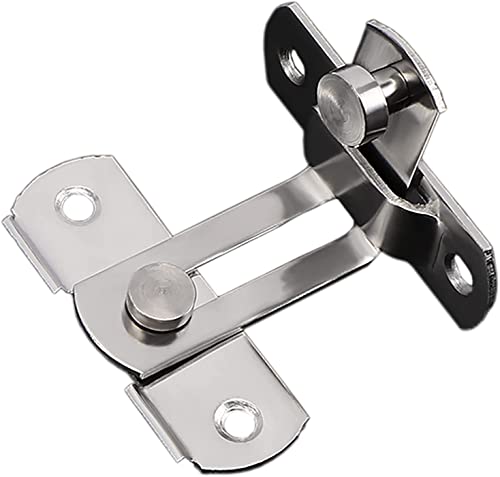 Combi Bolt Door Lock ，Sliding Door Lock ， Sliding Bolt Door Locks Padlock, Stainless Steel Door Latch, 90 Degree Door Buckle for Cabinet, Bar, Closet, (Size:49mm) (Size : 70mm) ( Size : 70mm ( Size :