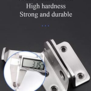 Combi Bolt Door Lock ，Sliding Door Lock ， Sliding Bolt Door Locks Padlock, Stainless Steel Door Latch, 90 Degree Door Buckle for Cabinet, Bar, Closet, (Size:49mm) (Size : 70mm) ( Size : 70mm ( Size :