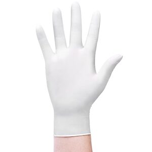 SwiftGrip Disposable Nitrile Exam Gloves, 3-mil, Medium, Box of 100, White Nitrile Gloves Disposable Latex Free for Medical, Cleaning, Cooking & Esthetician, Food-Safe, Powder-Free, Non-Sterile