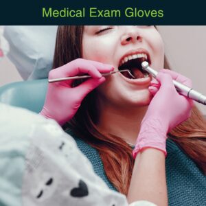 Pink Vinyl Disposable Gloves Medium 100 Pack - Latex Free, Powder Free Medical Exam Gloves - Surgical, Home, Cleaning, and Food Gloves - 3 Mil Thickness