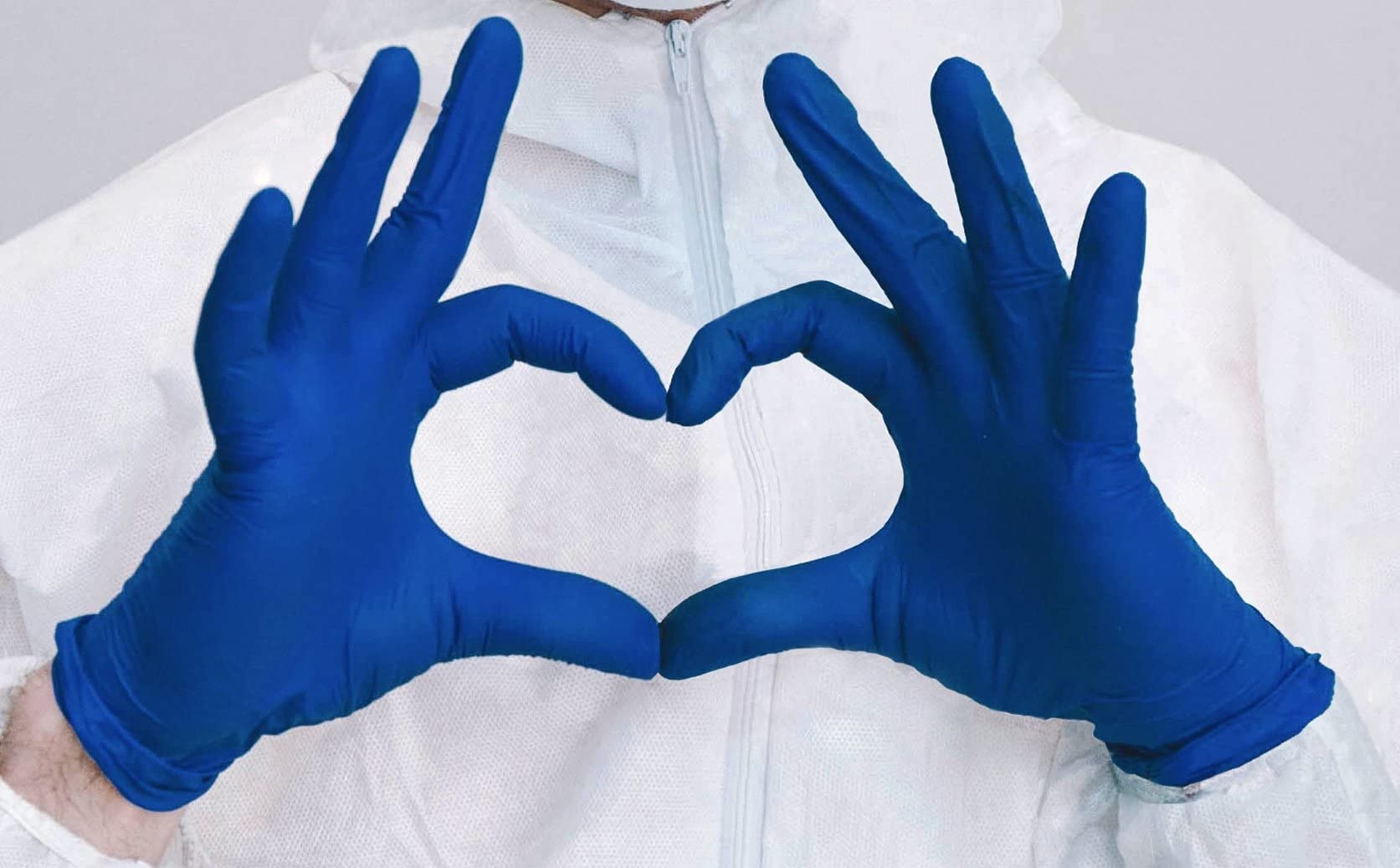 Inspire Nitrile Gloves | THE ORIGINAL Quality Stretch Nitrile Exam Cobalt Blue | Chemical Resistant Gloves | 4.5 Gloves