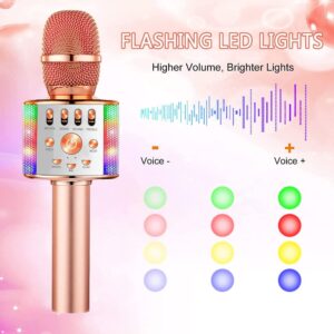 TRAELY Kids Karaoke Microphone age 5-10, Toys for 5 6 7 8 9 10 Year Old Girls, Little Girls Birthday Gifts