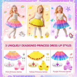 Kids Toys for Girls,Toddler Girl Toys Princess Dress Up Clothes for Little Girls,Unicorns Gifts for Girls,Princess Shoes Costume Toys for 3 4 5 6 7 8 Year Old Girls Christmas Brithday Gifts Ideas