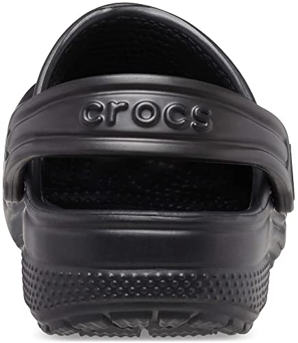 Crocs Kids' Classic Clog , Black/Black, 13 Little Kid