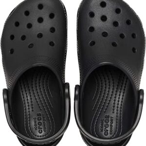 Crocs Kids' Classic Clog , Black/Black, 13 Little Kid