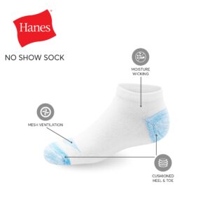 Hanes girls Cool Comfort Ankle Multipack fashion liner socks, Banded Assorted, Medium US