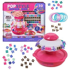 cool maker popstyle bracelet maker, 170 beads for bracelets, make & remake 10 bracelets, bracelet making kit, diy arts & crafts kids toys for girls