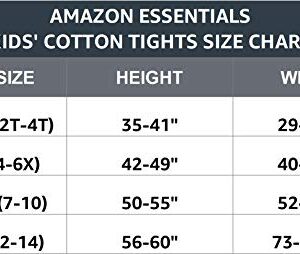 Amazon Essentials Girls' Cotton Tights, Pack of 3, White/Pink/Black, Small