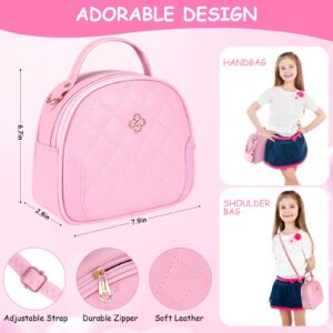 Little Girls Play Purse and Pretend Makeup Kit- 49PCS My First Purse Set Includes Handbag Phone Wallet Play Makeup Princess Jewelry Water Bottle, Pretend Play Gift Toys for Girls Toddlers Age 3+