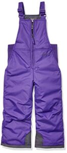 arctix infant/toddler chest high snow bib overalls, purple, 4t